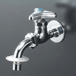 K34BN 吐水口回転形給水栓（ツバ付ワンタッチノズル付）【KVK】のことなら水道部品・水まわりの専門店ONLINE JP（オンライン）