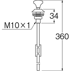 H700-40S ポップアップ棒【SANEI株式会社】のことなら水道部品・水まわりの専門店ONLINE JP（オンライン）